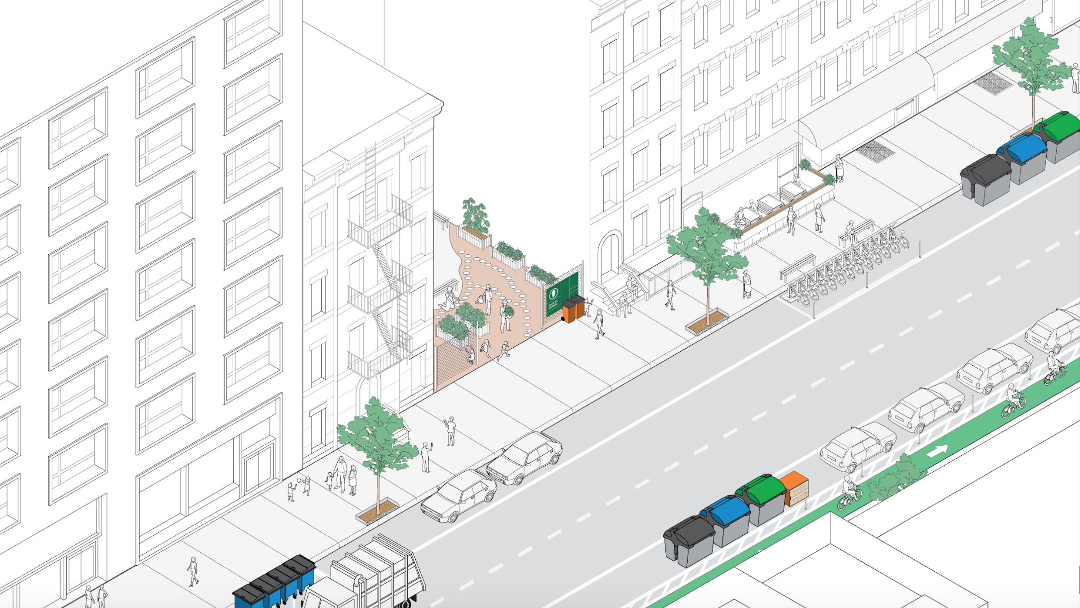 Adams Must Avoid Berlin Wall of Sidewalk Garbage Cans: Experts ...