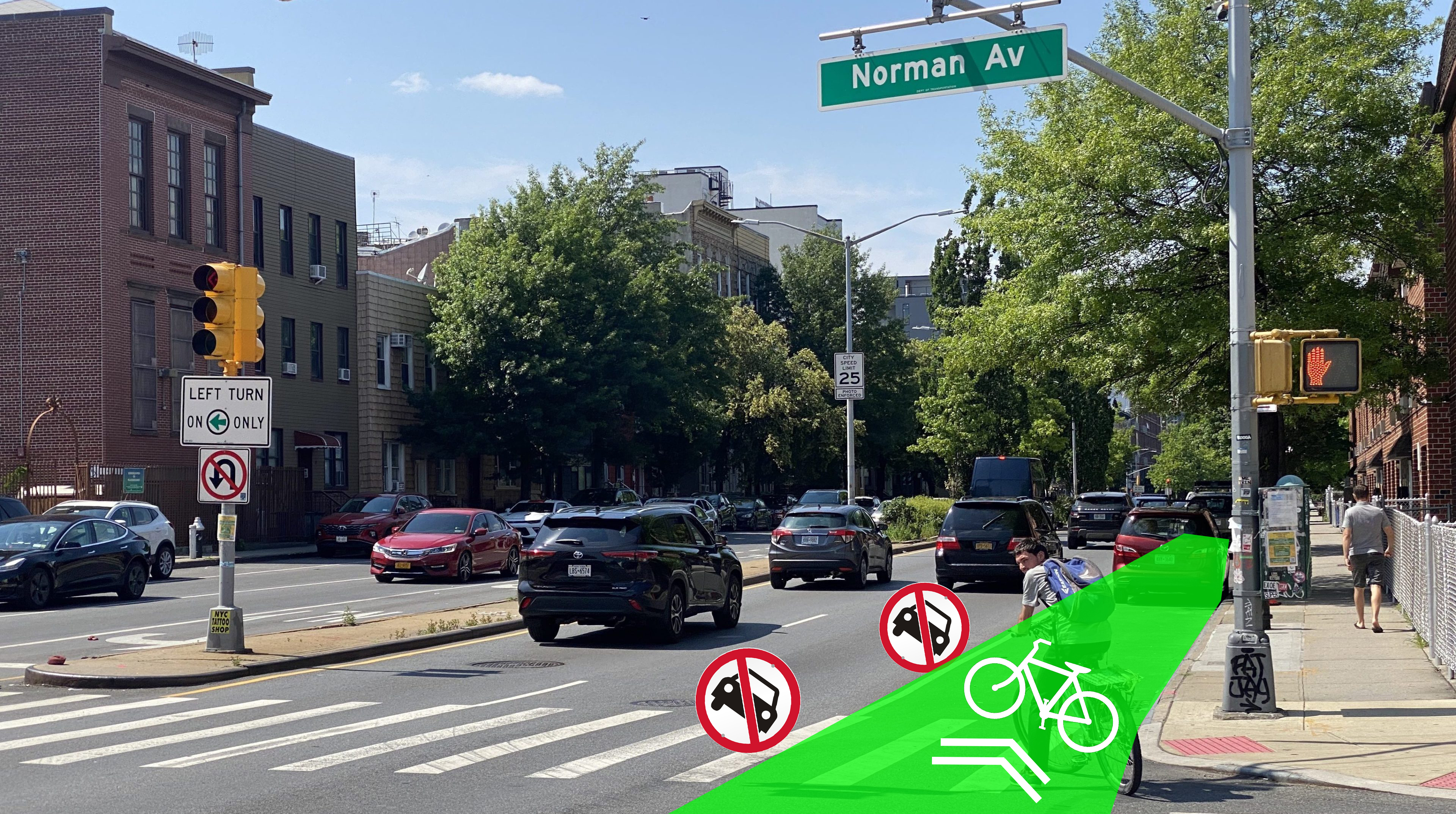 FLIP-FLOP: City Brings Back Road Diet For McGuinness Blvd ...